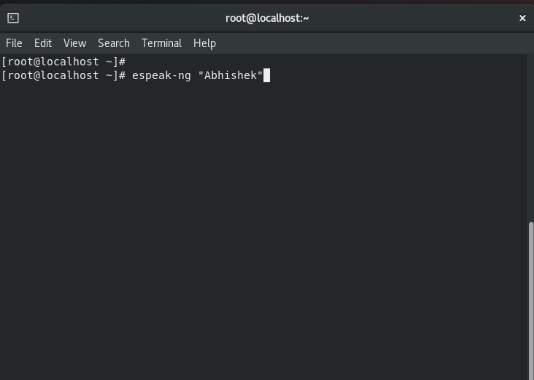 espeak-ng Command in RHEL. espeak-ng is a command in linux that… | by Abhishek Oberoi | Medium