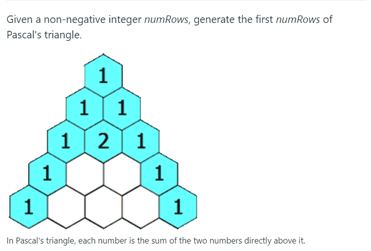 Leetcode: Q118 — Pascal’s Triangle [Easy] | by Haroon Siddiqui | Medium