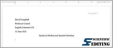 MLA Headings and Subheadings — MLA Format Heading | by B Romani | Medium