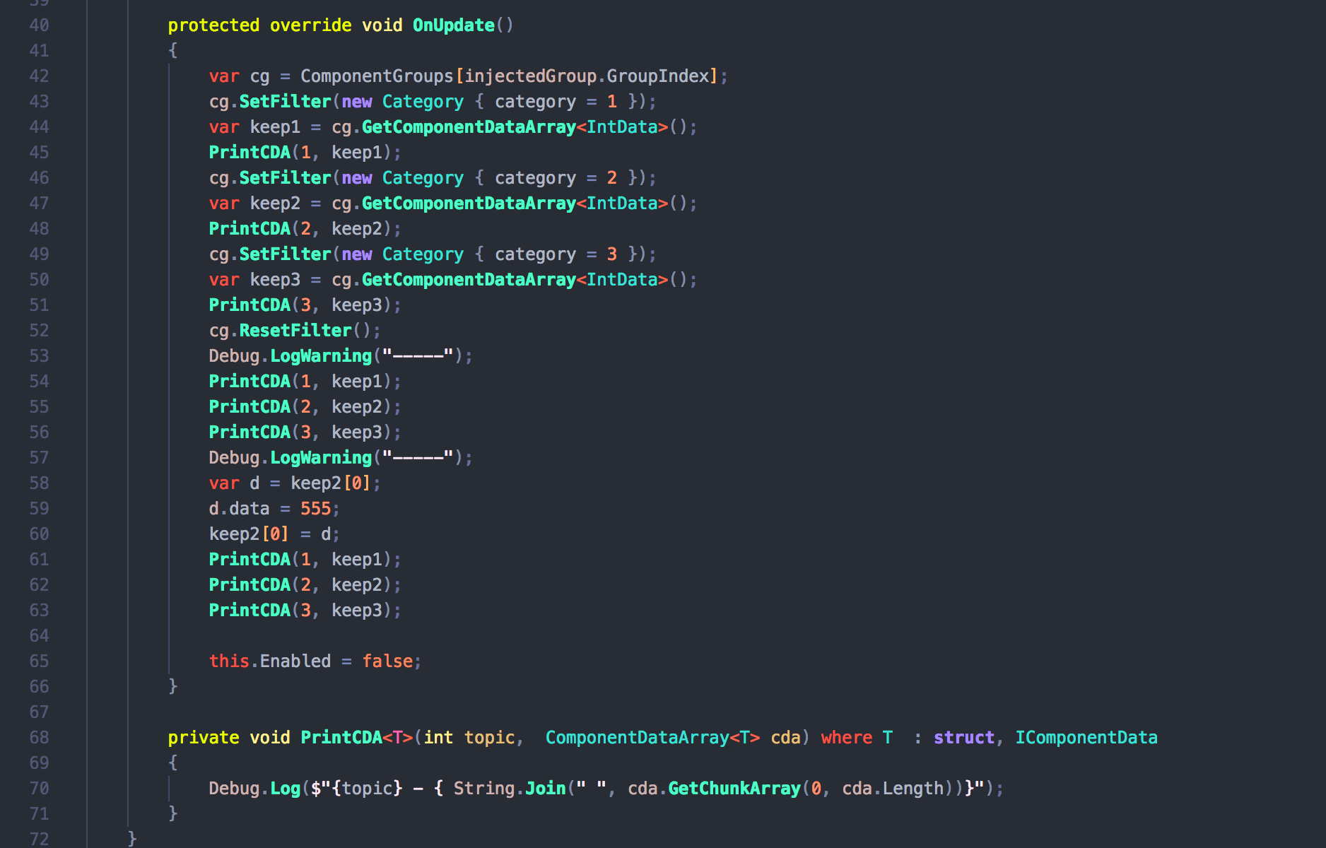 [Unity ECS] ForEachFilter/SetFilter/Chunk Iteration (ArchetypeChunkArray) | by 5argon | Medium