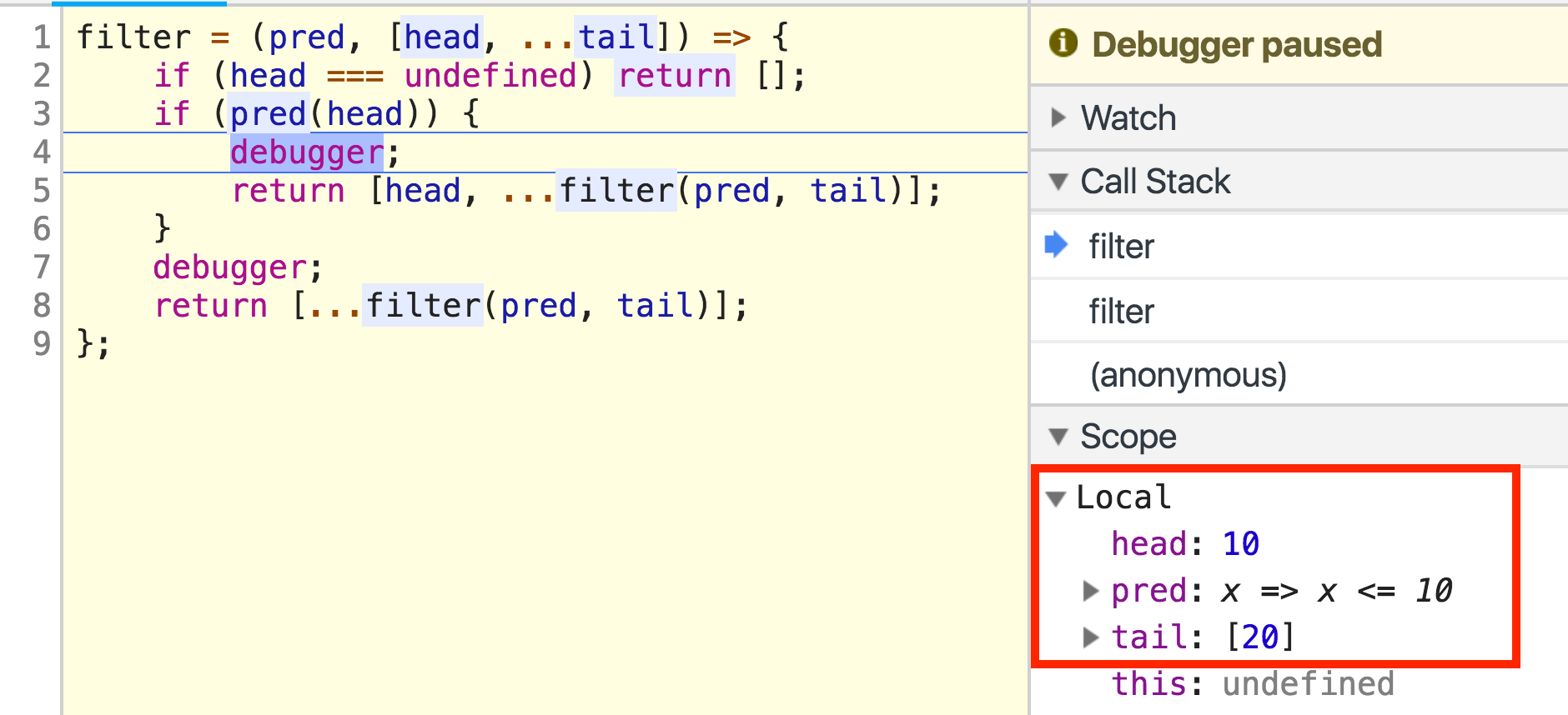 Implement Array.filter with Recursion | by Yazeed Bzadough | Medium