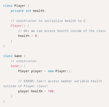 Belajar Java — Encapsulation. Berikut adalah contoh dari class Player ...