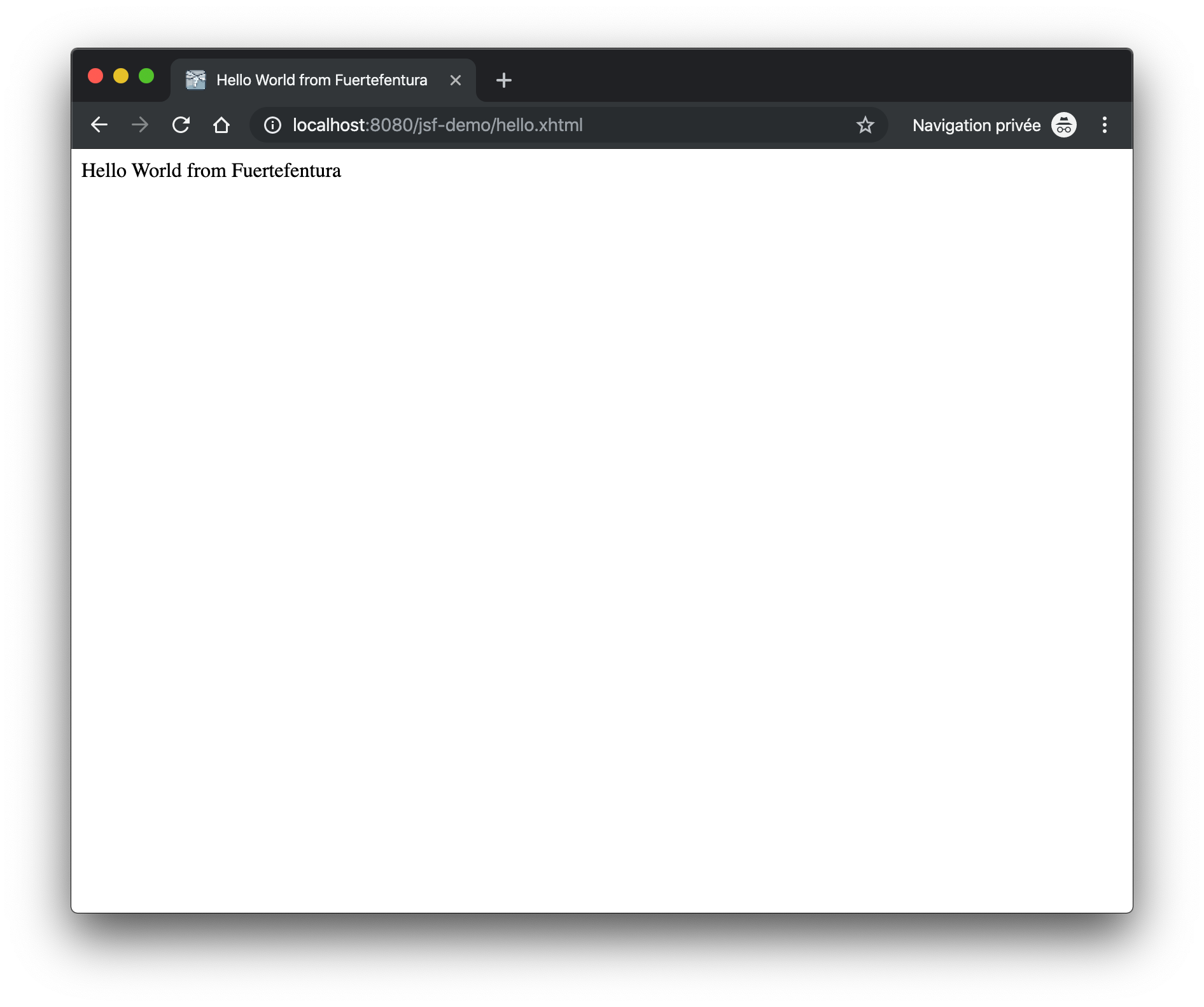 Create a Primefaces JSF project with Maven and Wildfly