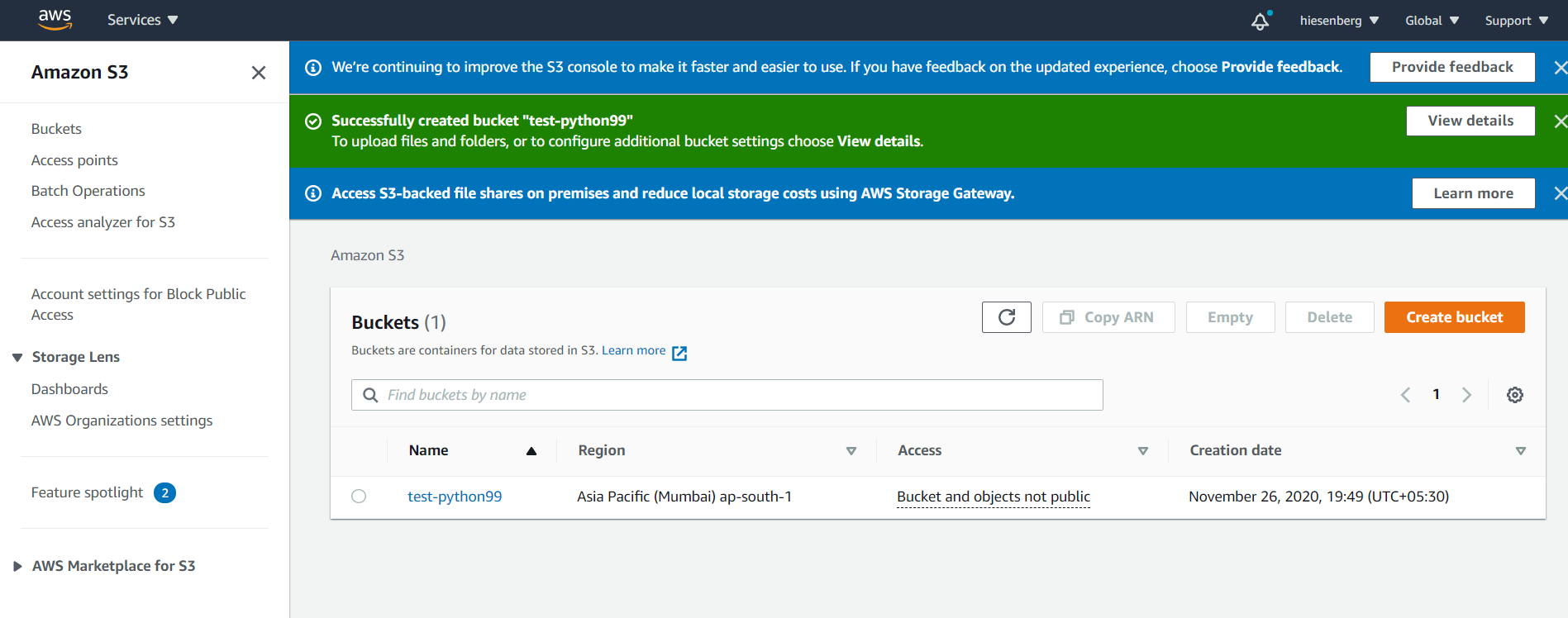 Data-Flow between Python, AWS S3 bucket, AWS RDS | by Harsh Bansal ...