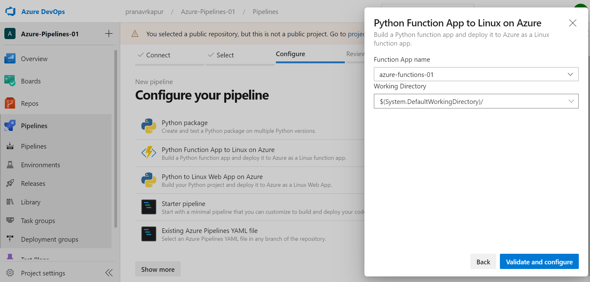 Azure Python Functions — CI/CD Pipeline from GitHub to Functions App using Azure DevOps | by ...