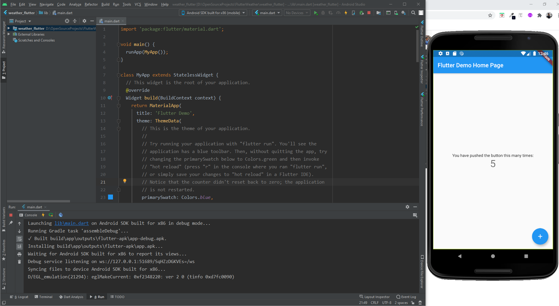 Learn About Flutter Widgets by Making a Simple Weather App | by Madhav ...
