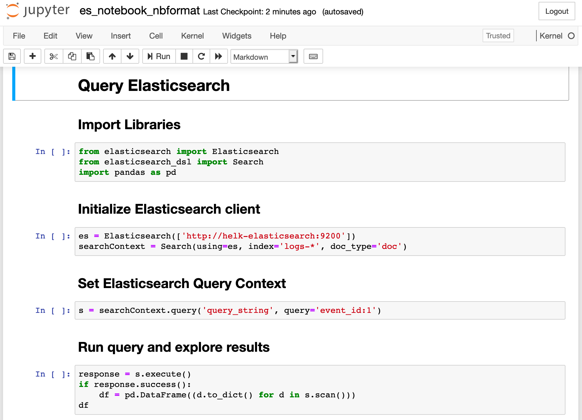 Jupyter Notebooks 📓 from SIGMA Rules 🛡⚔️ to Query Elasticsearch 🏹 | by Roberto Rodriguez | Open ...