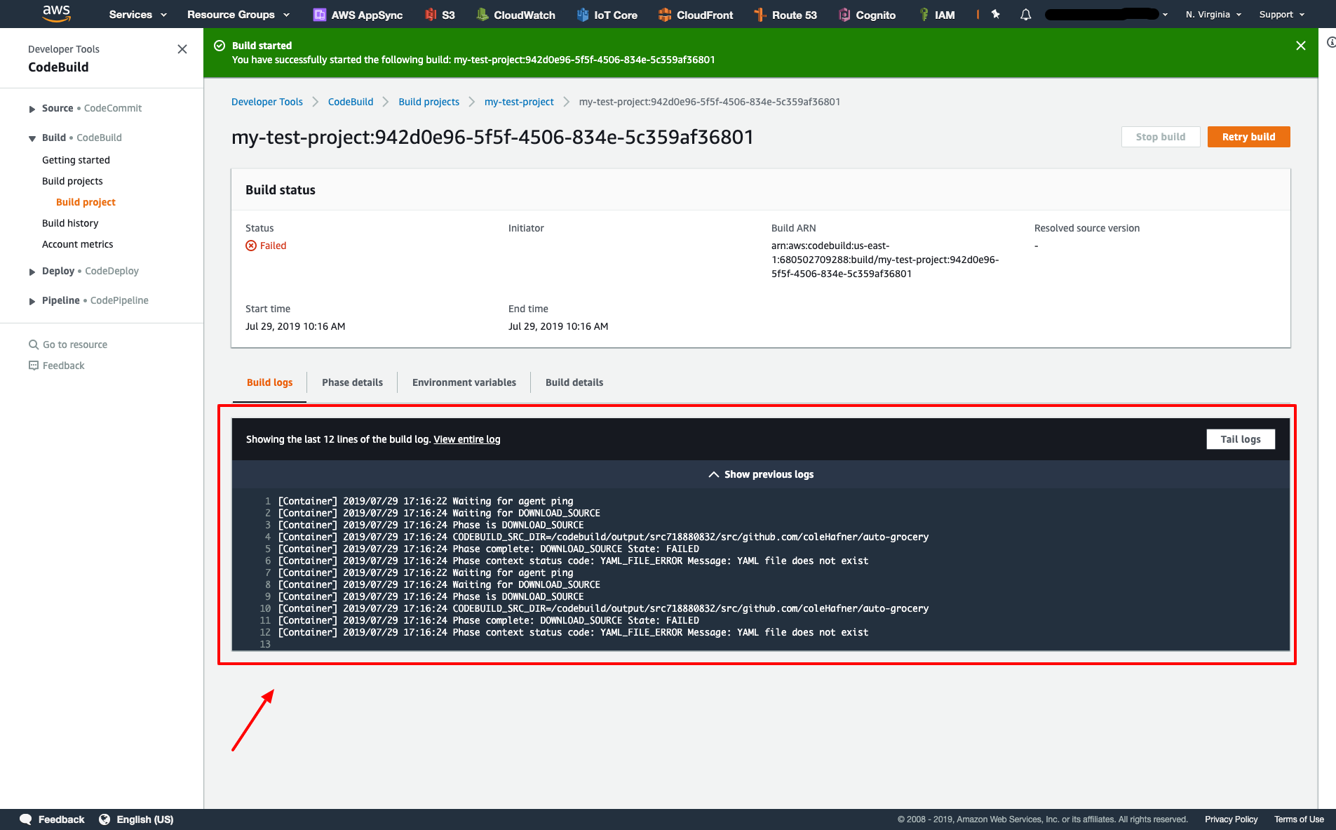 Setting up CI/CD with AWS CodeBuild - Cole - Medium