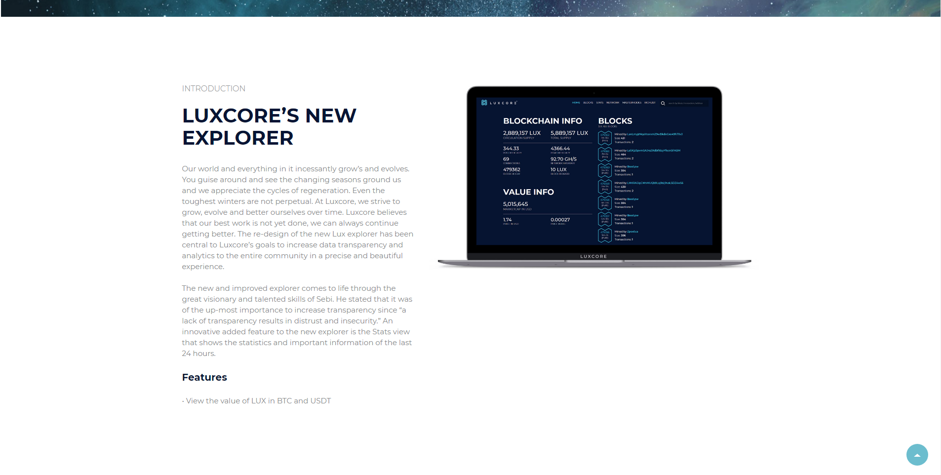 Introduction to Luxcore’s in-house Explorer. | by LUXCORE | Luxcore ...