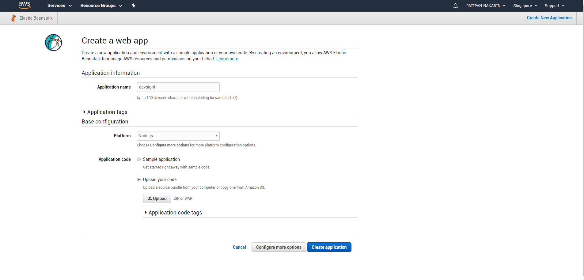 ติดตั้ง Express — Node.js แบบ Service และ Application ลง Amazon EC2 ผ่าน AWS Elastic Beanstalk ...