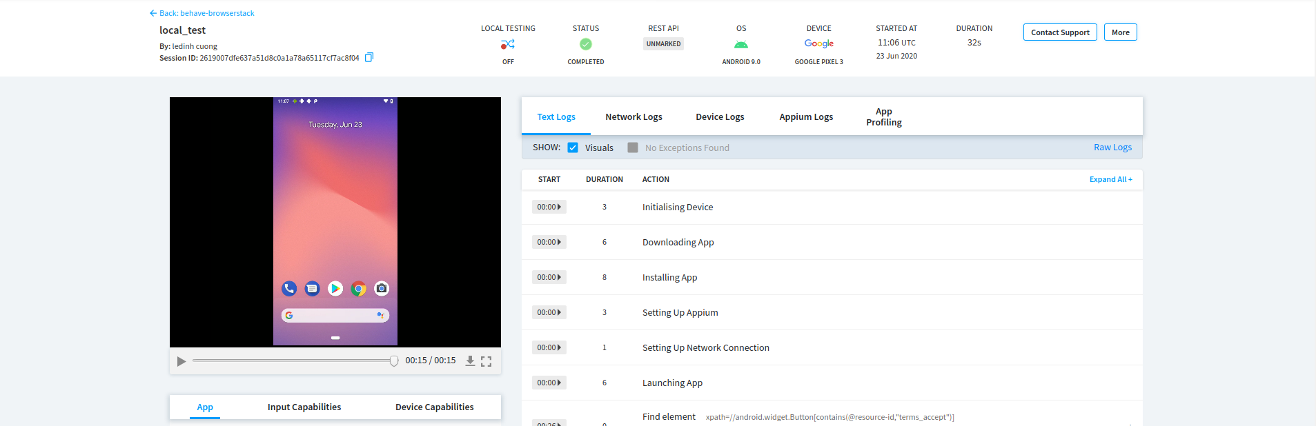 Implement Appium Test in BrowserStack | by Donald Le | Automation with ...