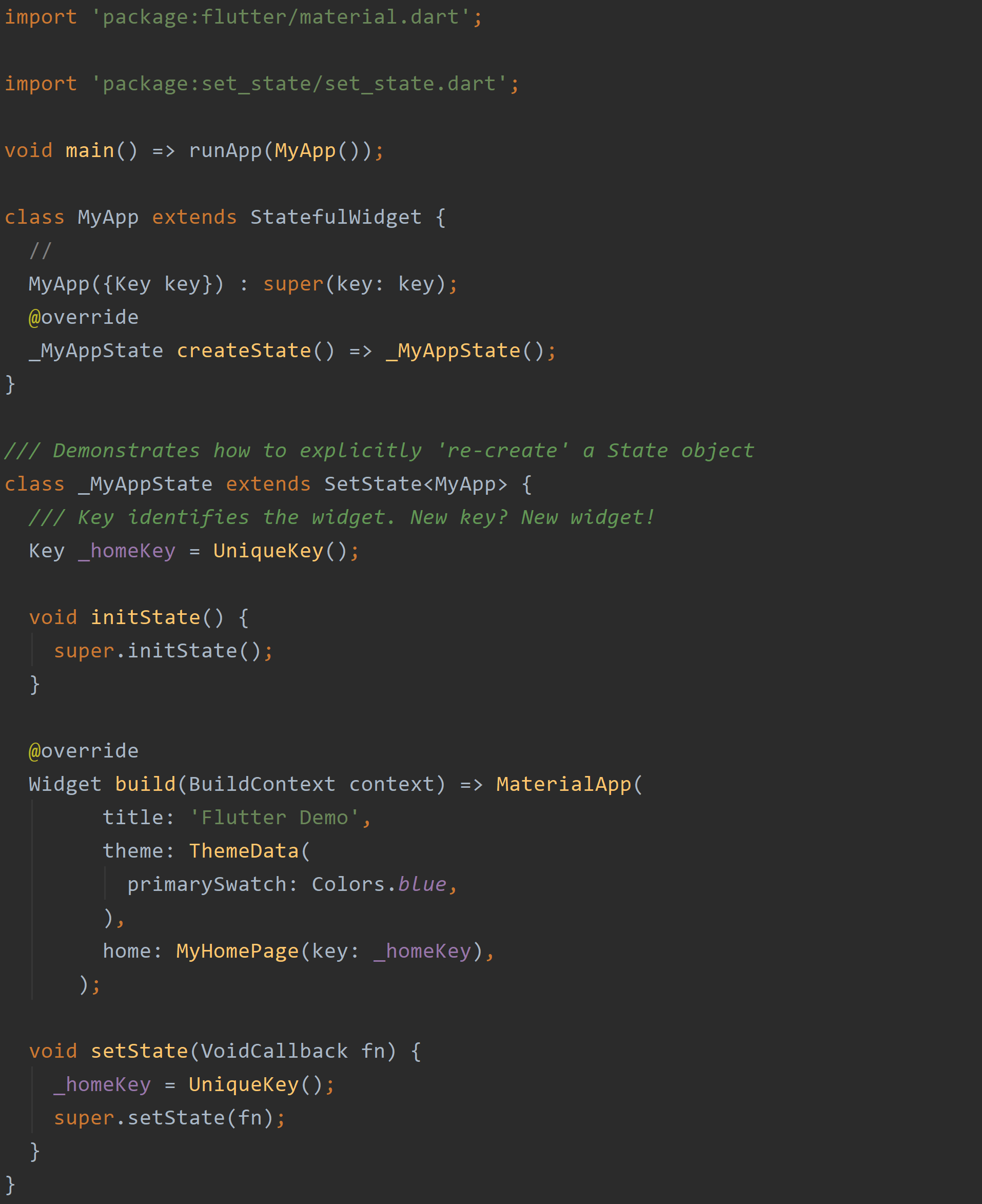 Flutter State Setstate Context Widget And Mounted Flutter Community