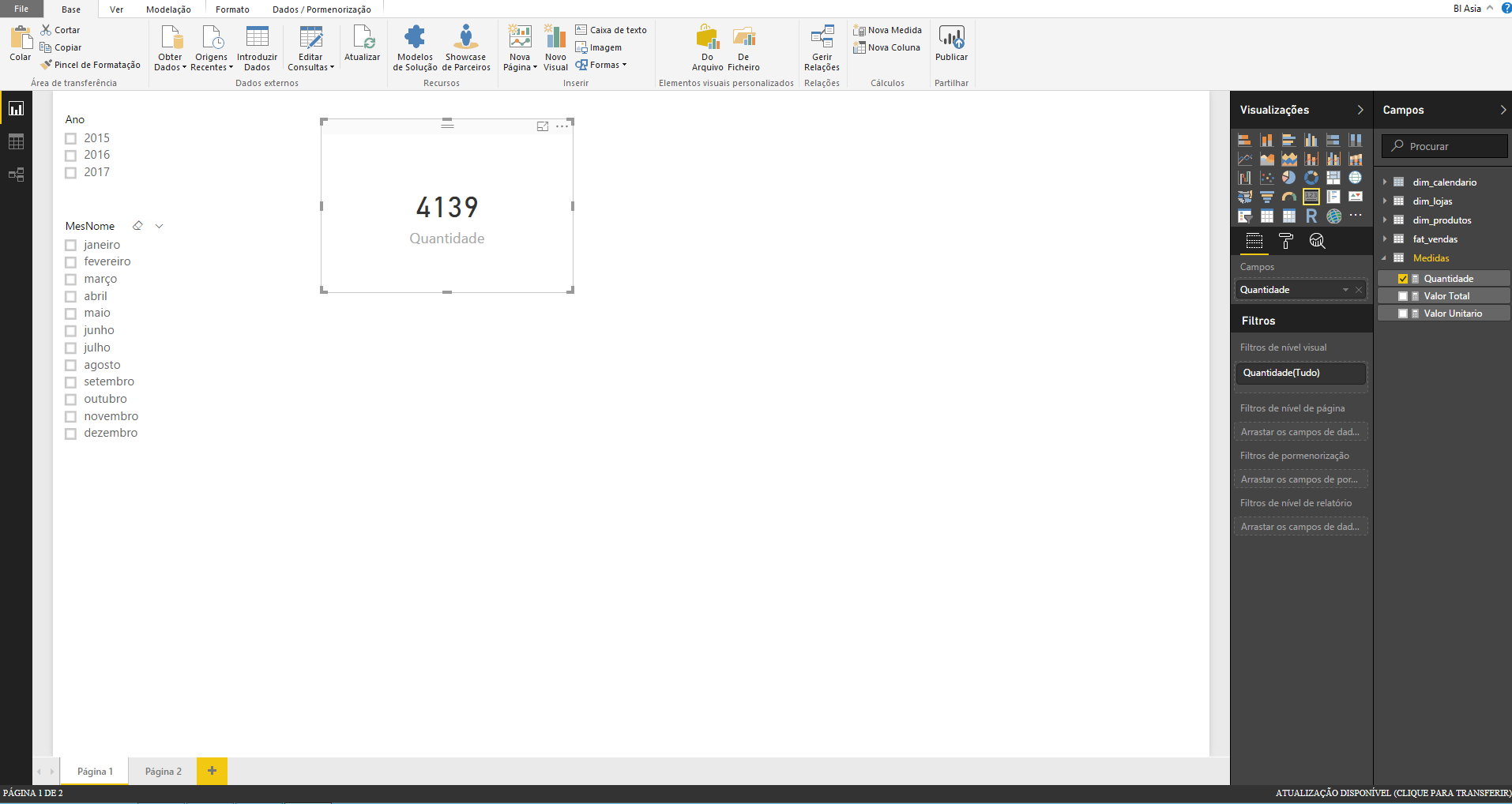Primeiro Relatório com o Microsoft Power BI | by Luiz Felipe | Medium