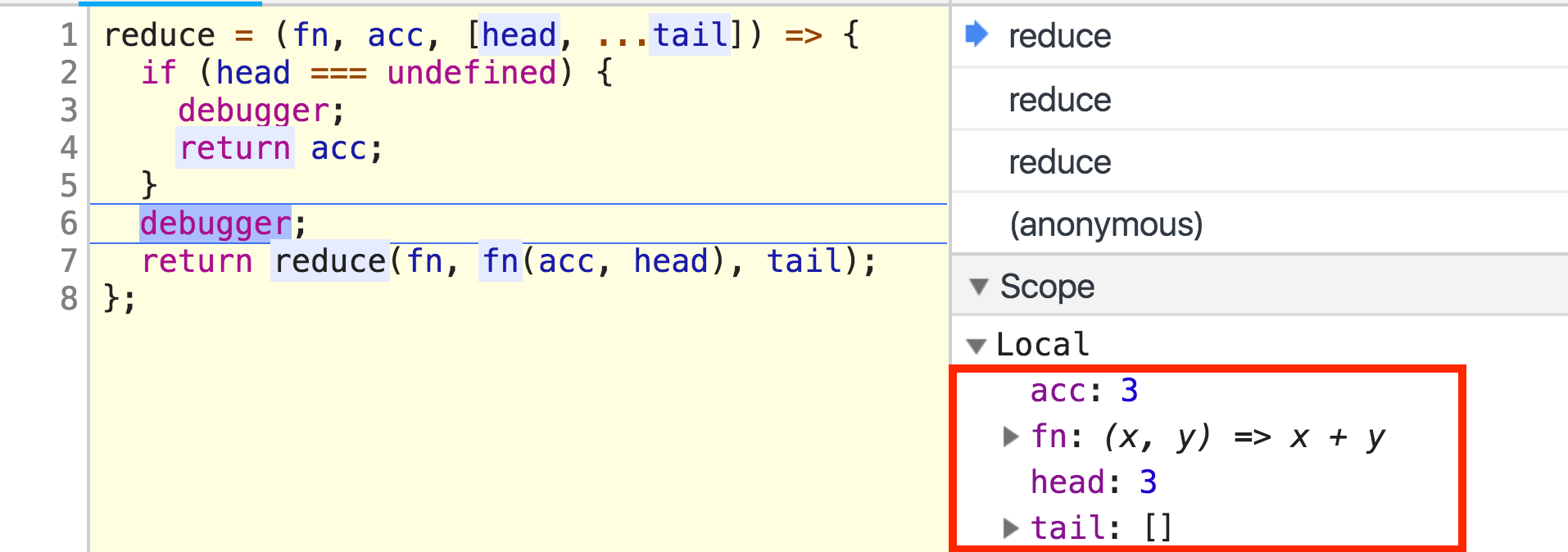 Implement Array.reduce with Recursion | by Yazeed Bzadough | Medium