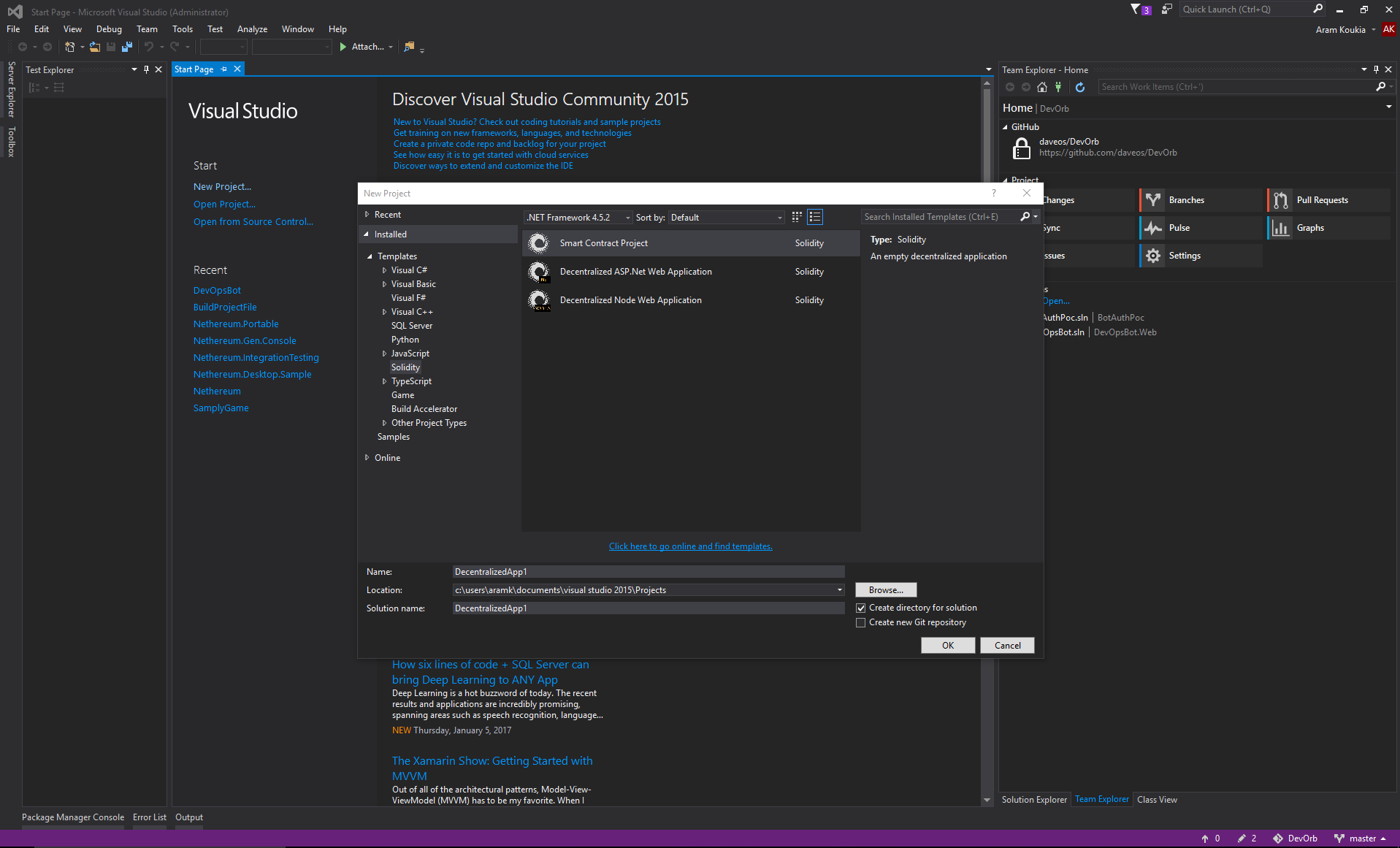 Ethereum Solidity Now Available In Visual Studio