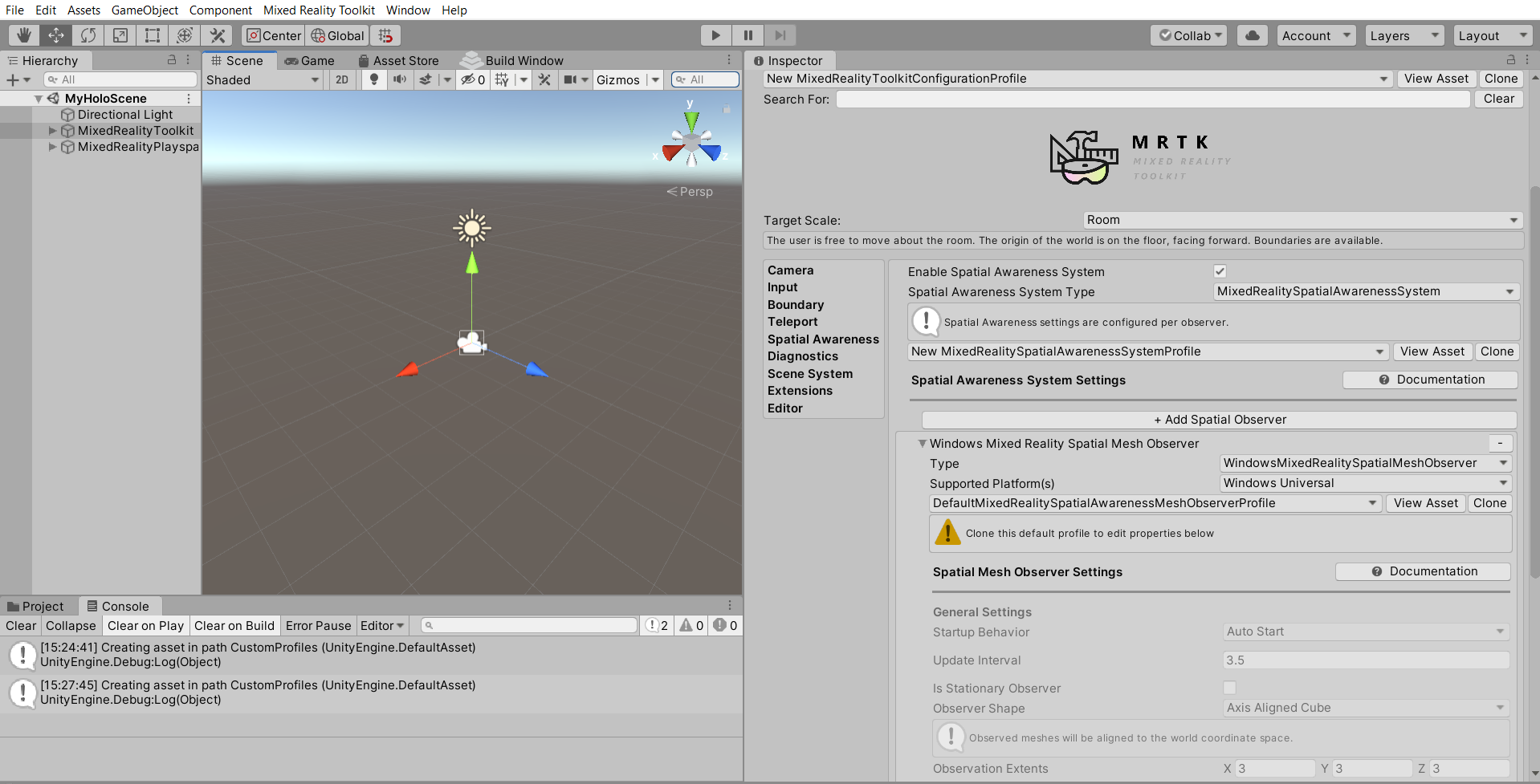 Build your first HoloLens 2 Application with Unity and MRTK 2.3.0 | by Madhawa Perera | AR/VR ...