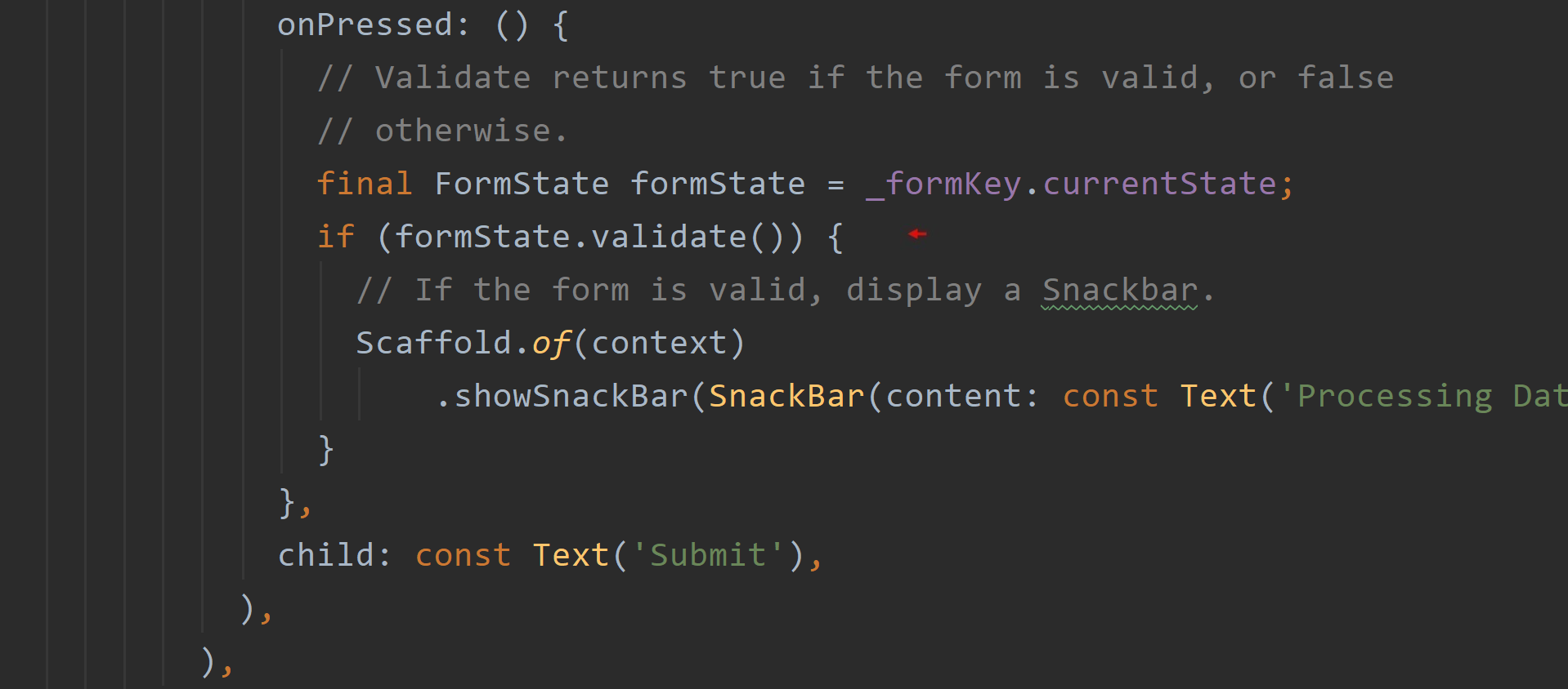 Flutter How To Focus A Text Field That Is Not Validating