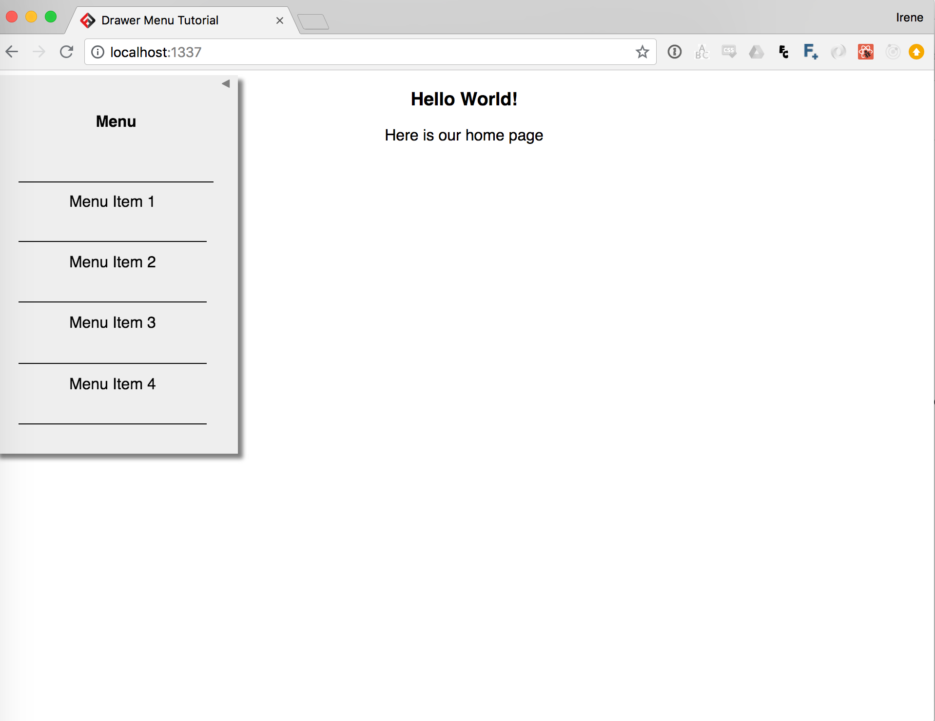 Making a Collapsable Menu Drawer for Your Website | by Irene Hakes | Medium