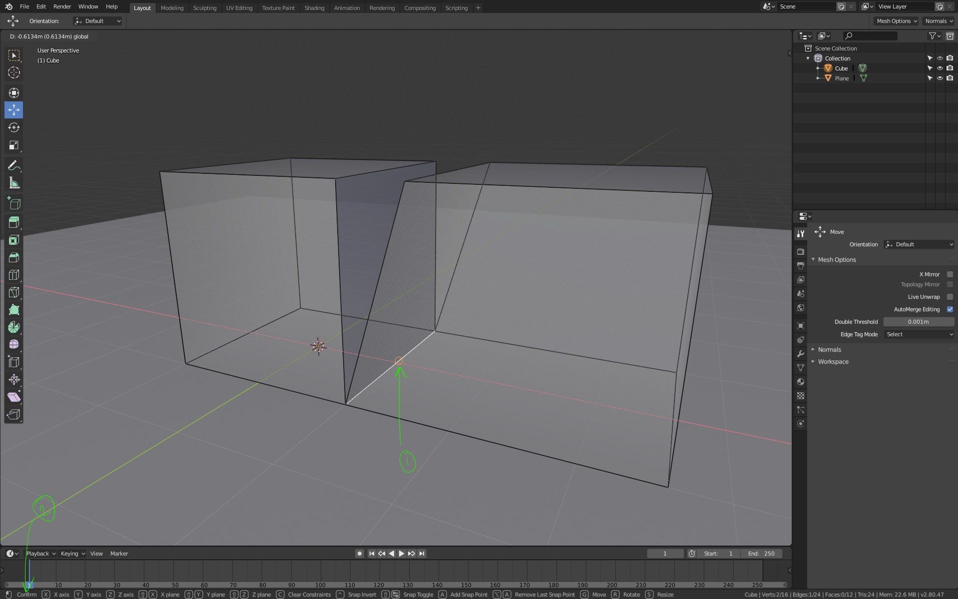 Blender 2.8 : Auto Merging and Snapping Tools | by Satish Goda | Medium