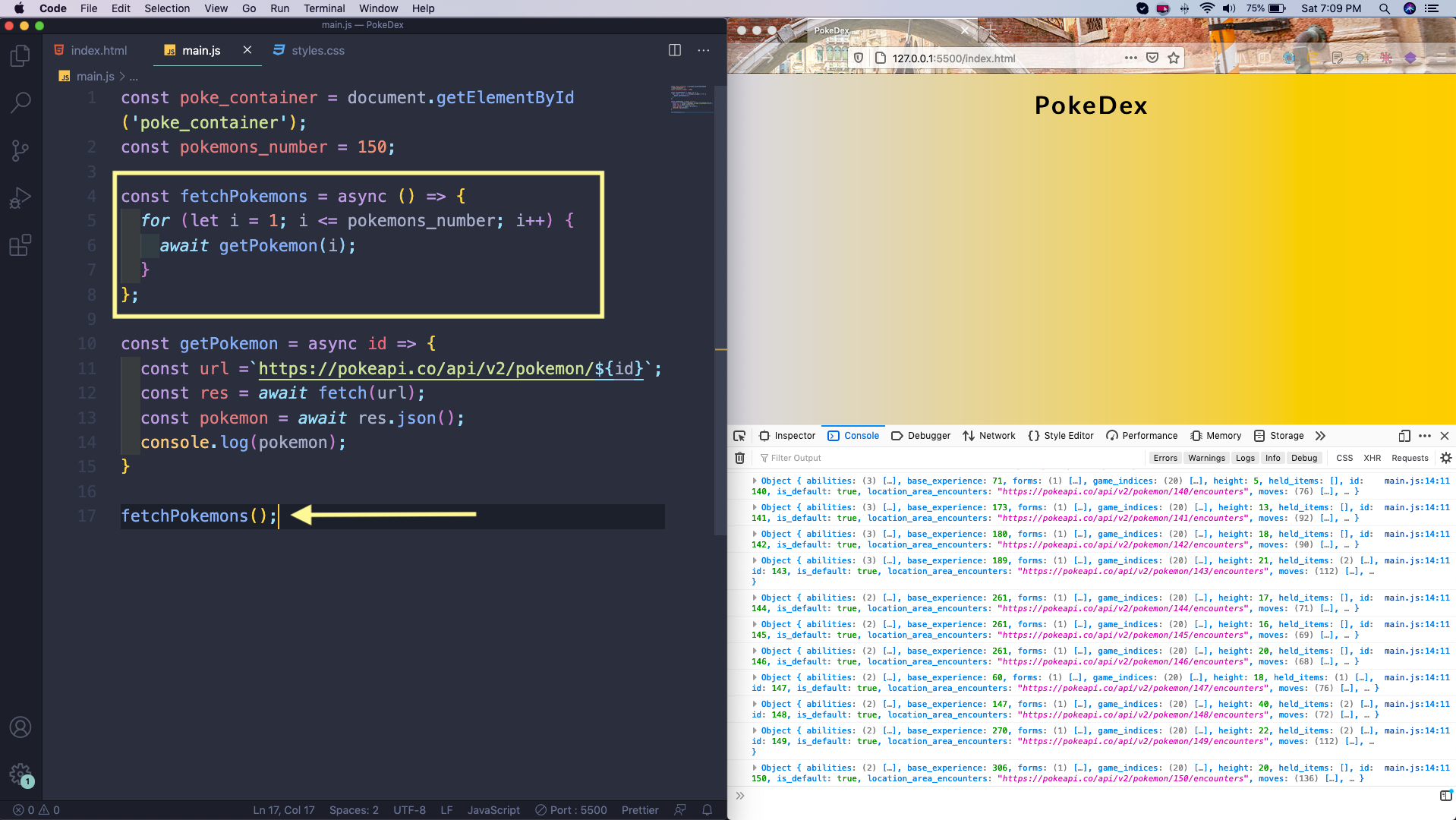 Create a PokeDex with Vanilla JS. In this project we are going to create… | by Nabendu Biswas ...