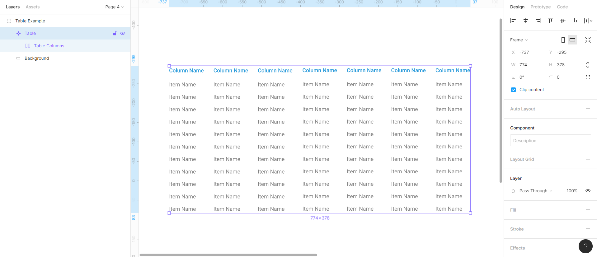 How to Create a Flexible Table Component Using Auto Layout | by Masha S ...