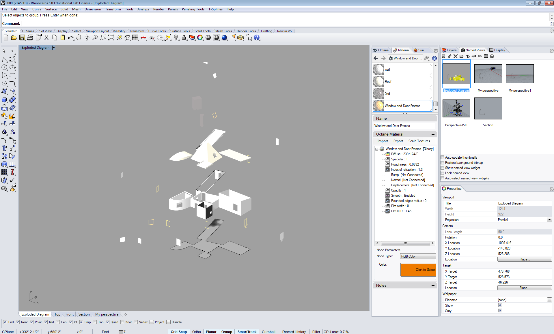 Exploded Axonometric Rendering — Conceptual Rendering