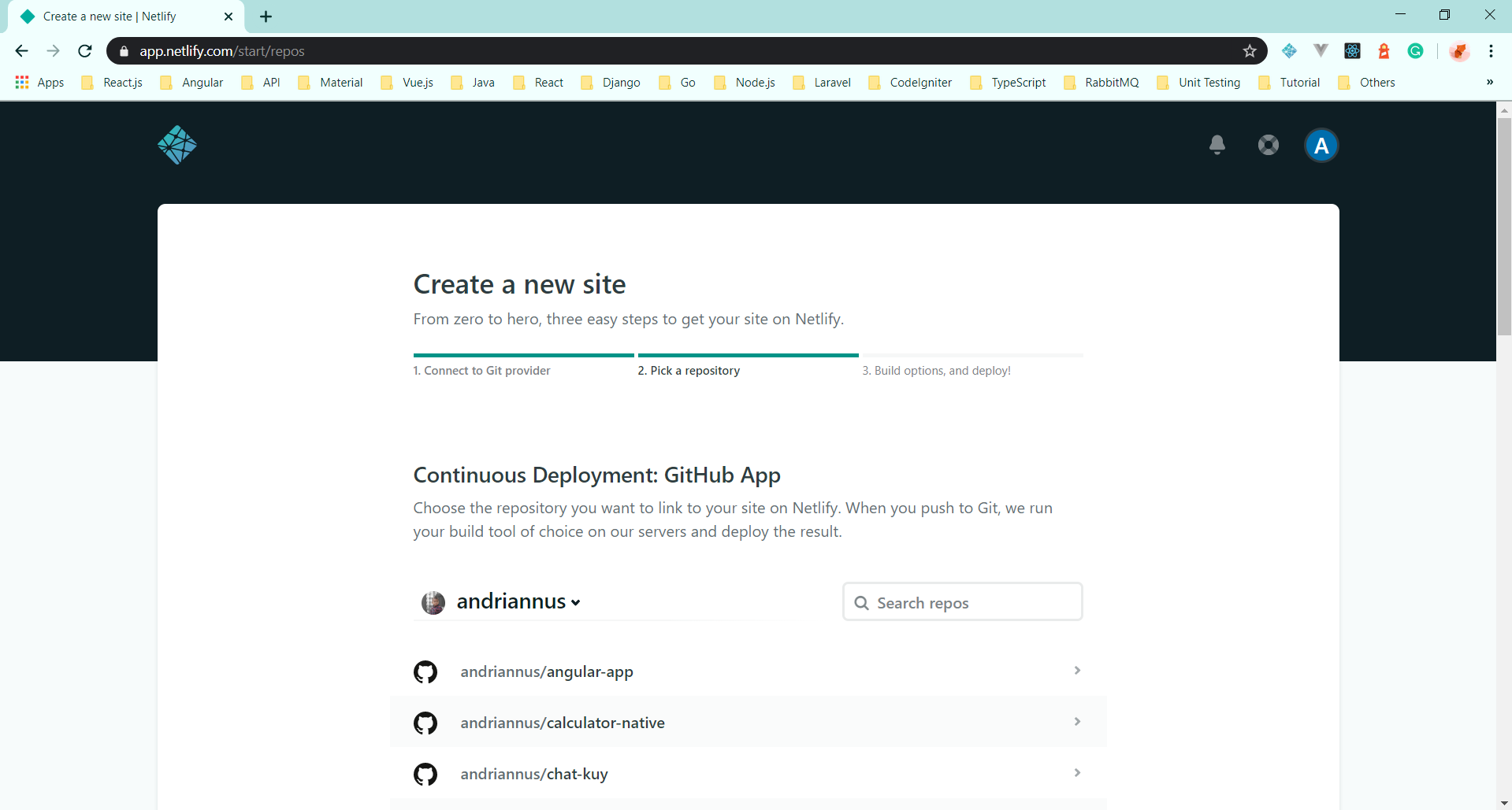 Deploy Aplikasi Angular Anda di Netlify | by Andre Simamora | Tunaiku Tech | Medium