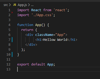 Structure of Your first project in ReactJS — “Hellow Word”. | by Aqsa ...