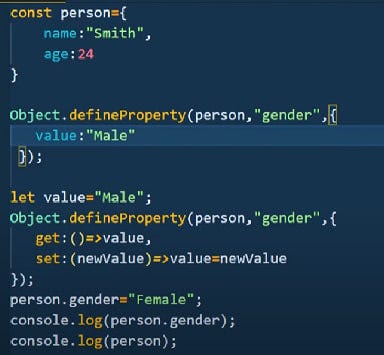 JavaScript : Object.defineProperty & Getters , Setters in JavaScript - CodeWellTech - Medium