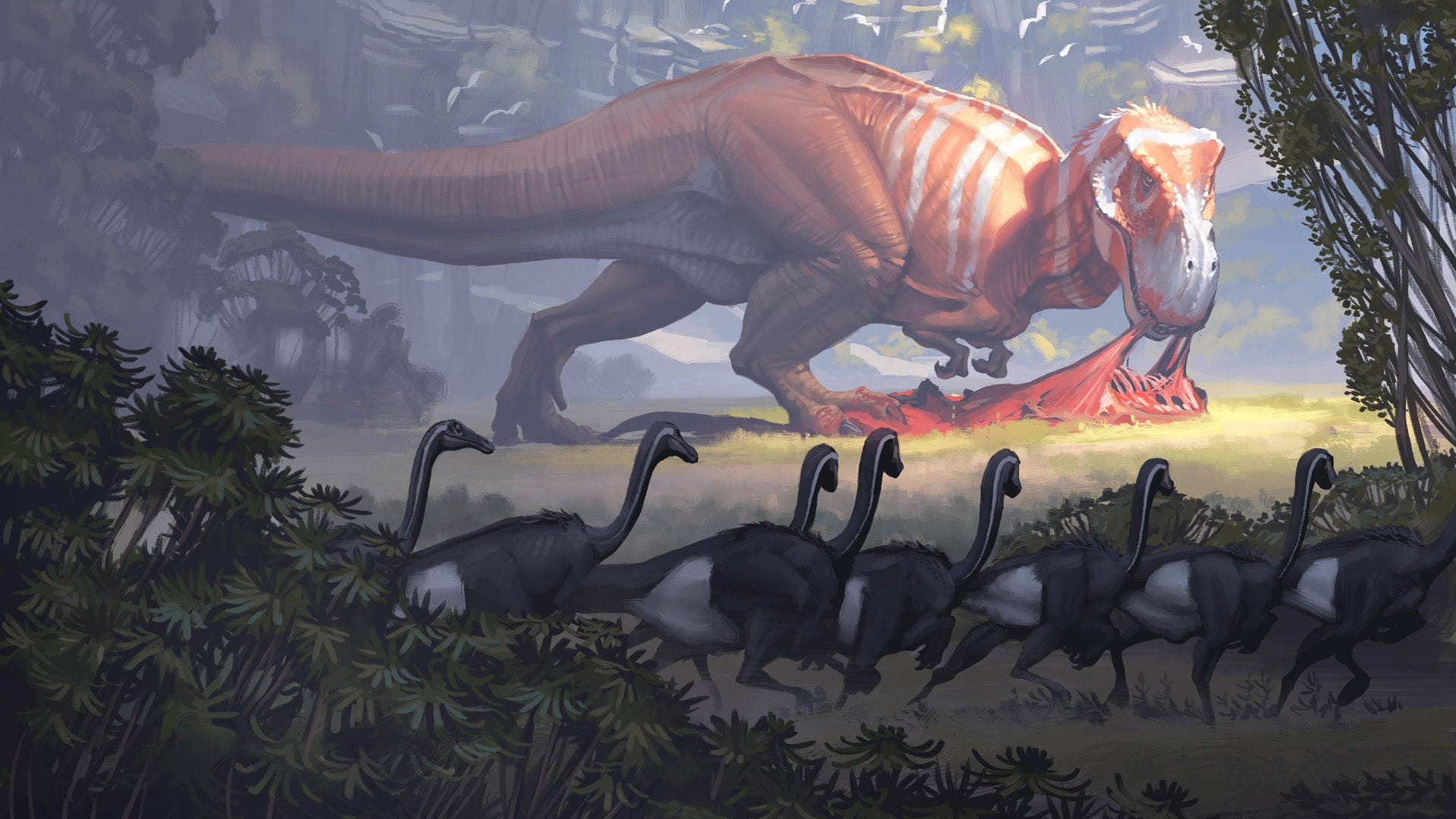 The evolution of dinosaur art - Northwest Jammin - Medium