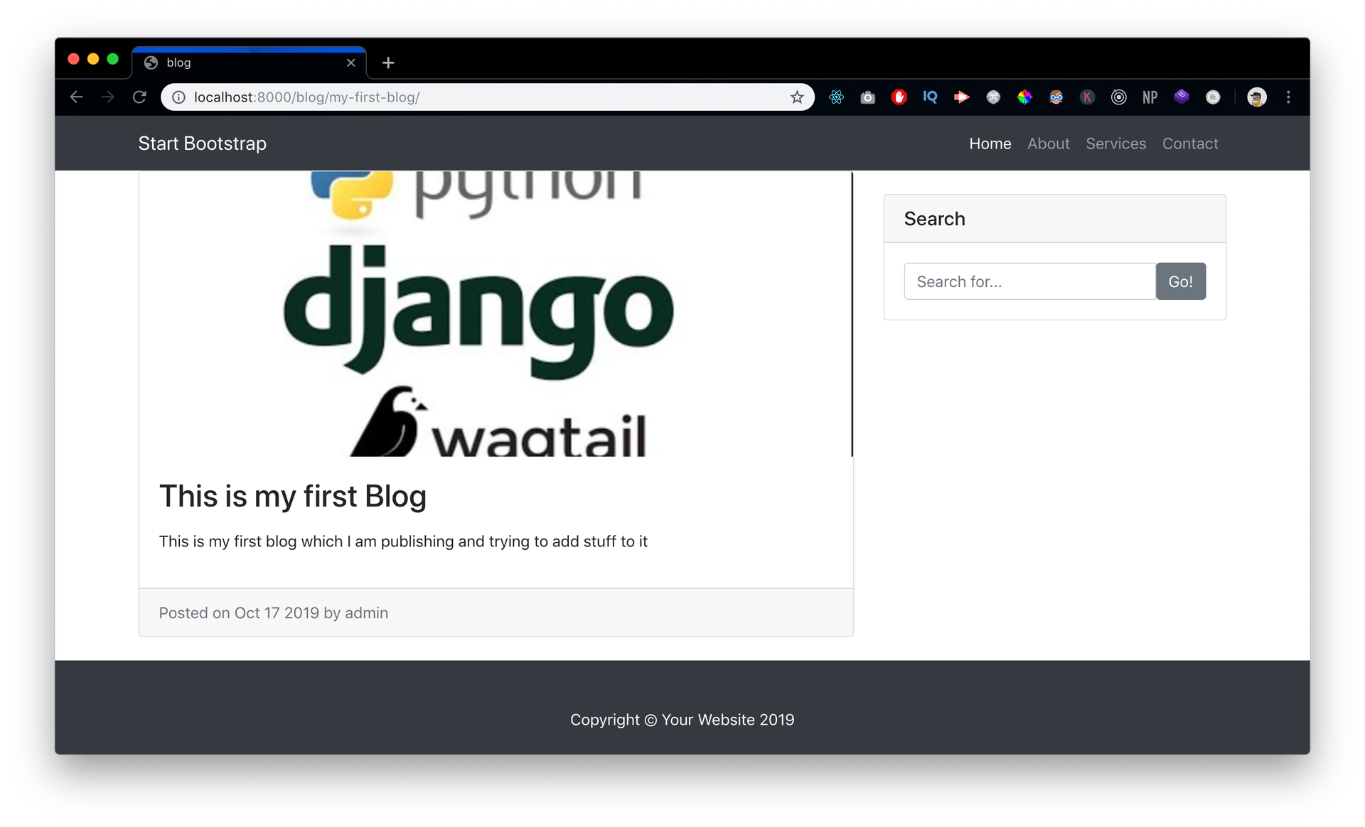 Integrate Wagtail into existing Django project — Django Blog App | by ...