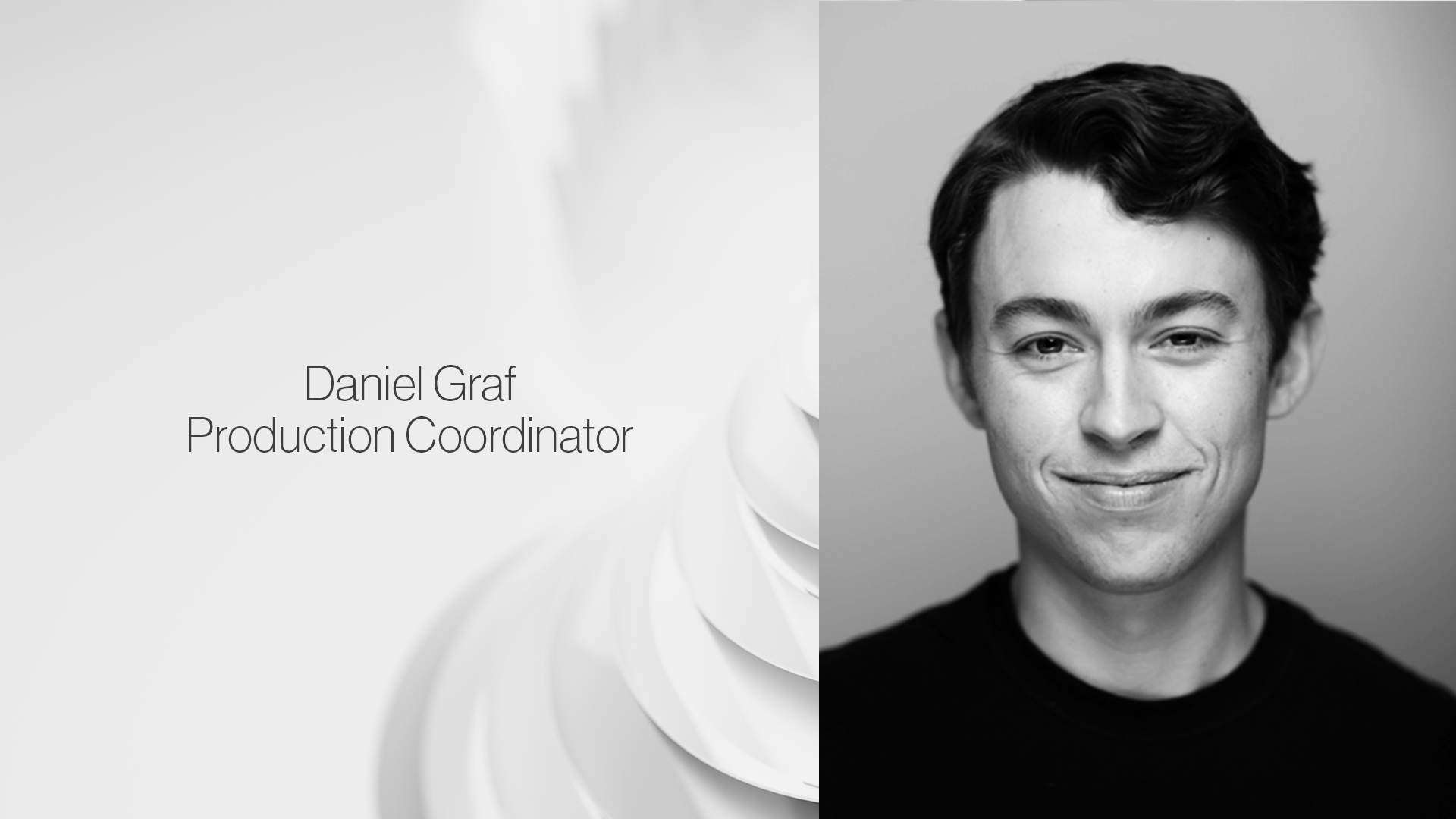 The +Company: Daniel Graf. + Title: Production Coordinator | by ...