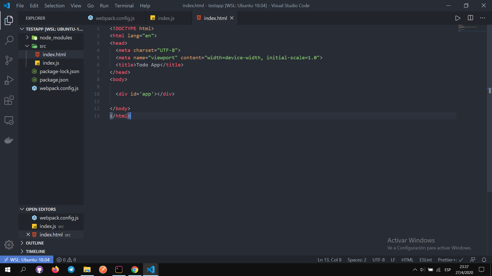 Super simple Todo-App /React/ hooks and webpack | by leonardo | Medium