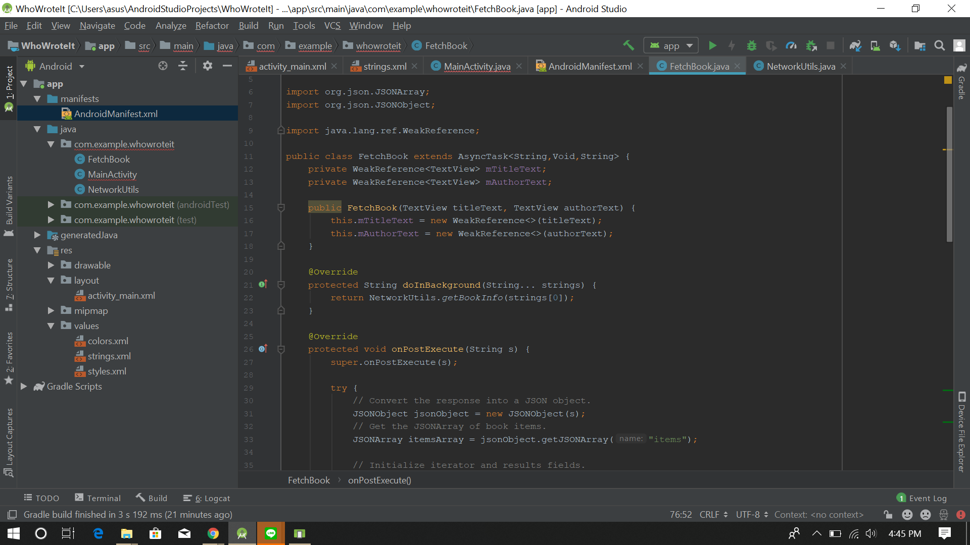 Android Studio : Background Task - farhan zuhdy - Medium