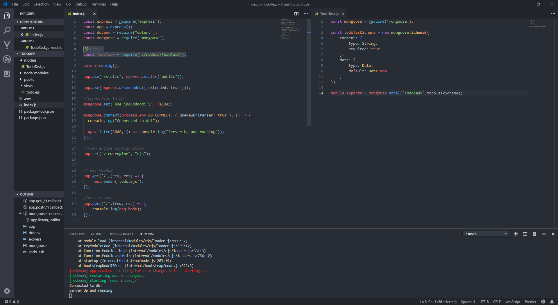 Simple To-do List App with Node.js and MongoDB — Chapter 2 | by Diogo ...