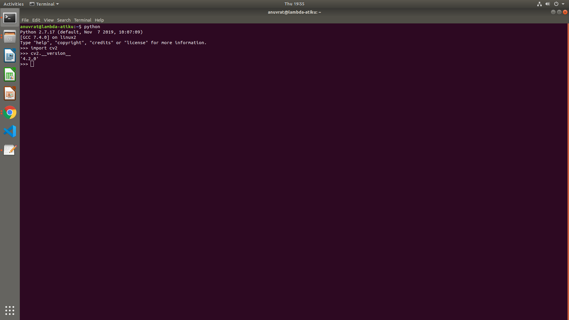 OpenCV 4.2 build from source with CUDA+Python3+BLAS+CuDNN on Lambdalabs Dual GPU server(18.04 ...