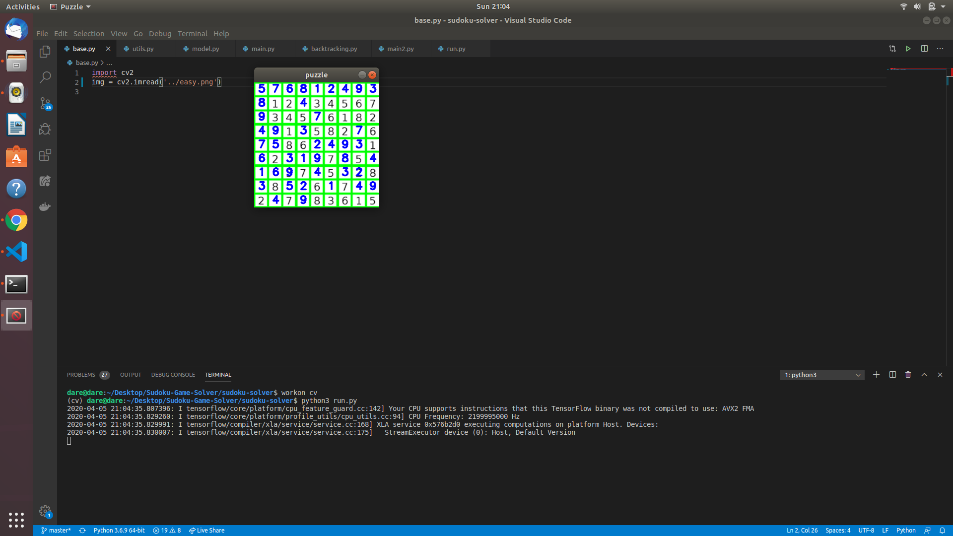 Solving a Sudoku Puzzle using Deep Learning and Backtracking Algorithm | by Joseph Adewumi ...
