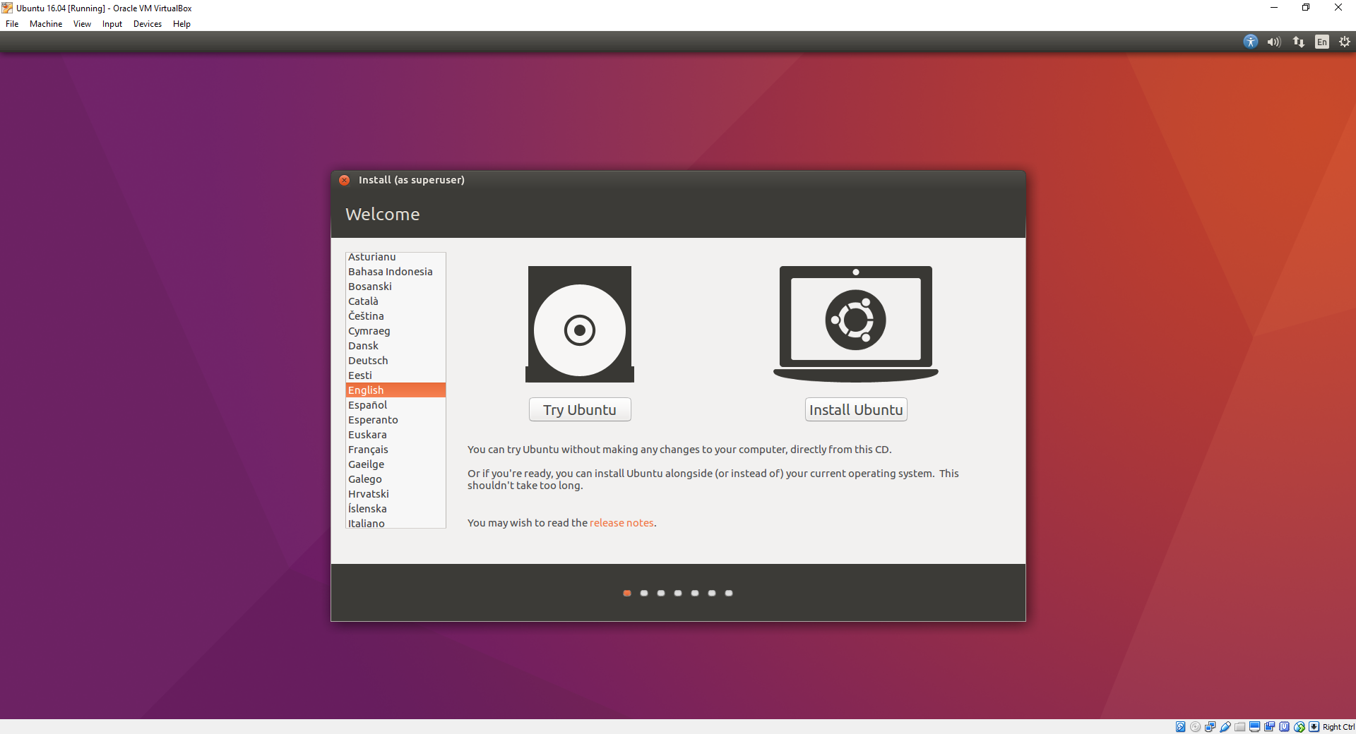 ใช้งาน Ubuntu 16.04 ด้วย Oracle VM VirtualBox | by Jednapat Visalsirikul | Medium