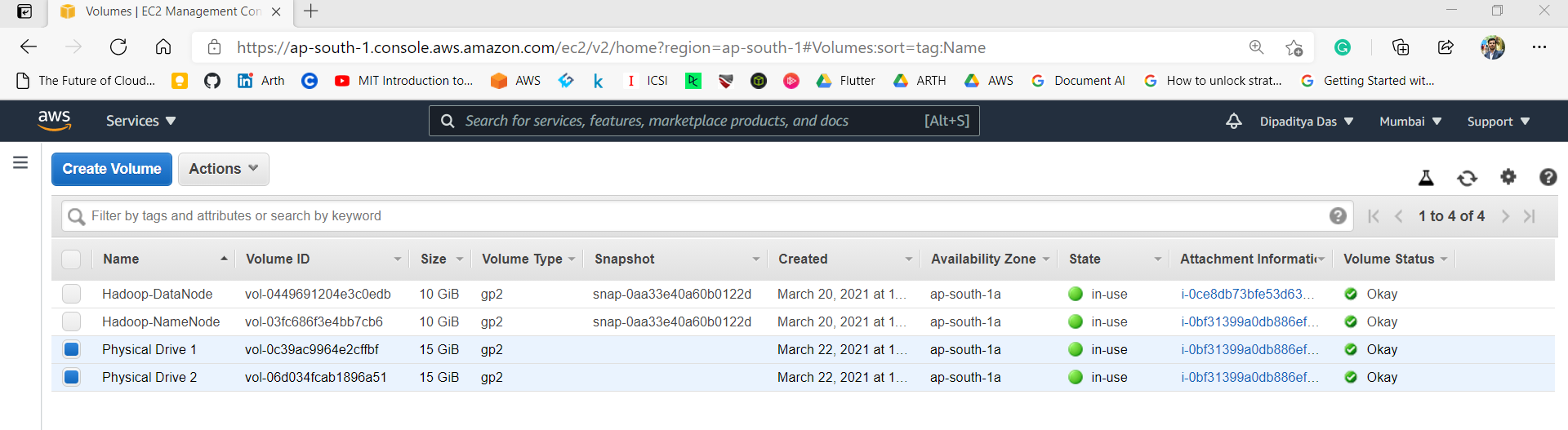 Integration Of Lvm With Hadoop Cluster And Providing Elasticity To Datanode Storage By