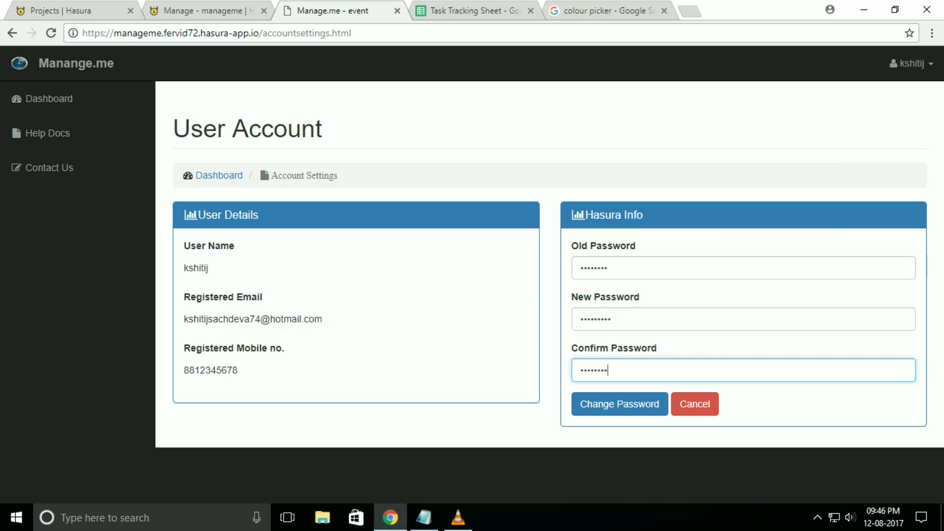 (6.1) Manage.me : Misc. Screens. App Screen 3 | by Kshitij Sachdeva ...