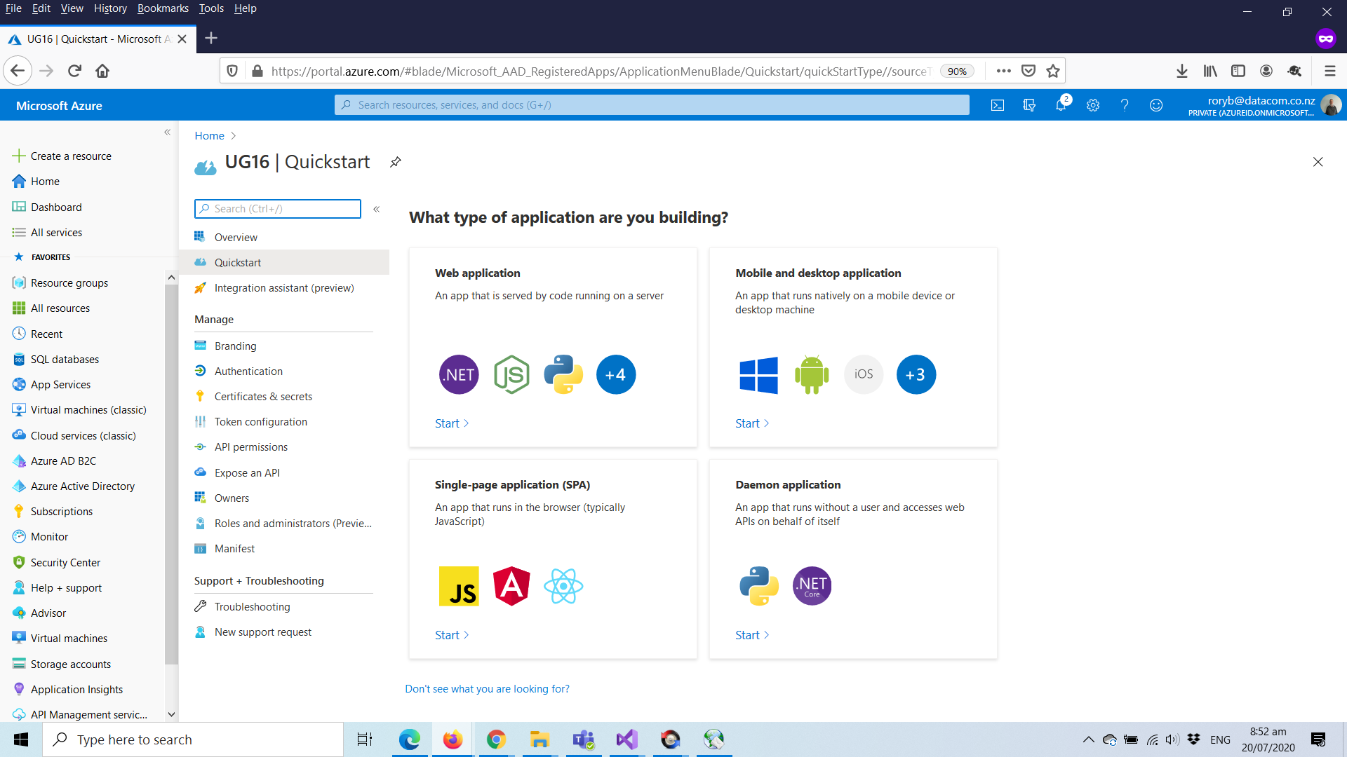 Comparing a .NET Core application for the Identity Platform and ...