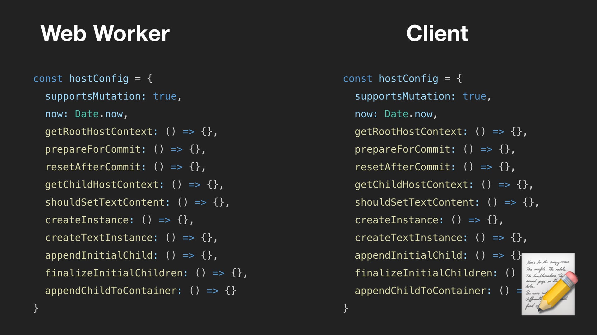 Building an Async React Renderer with Diffing in Web Worker | by Aziz Khambati | Medium