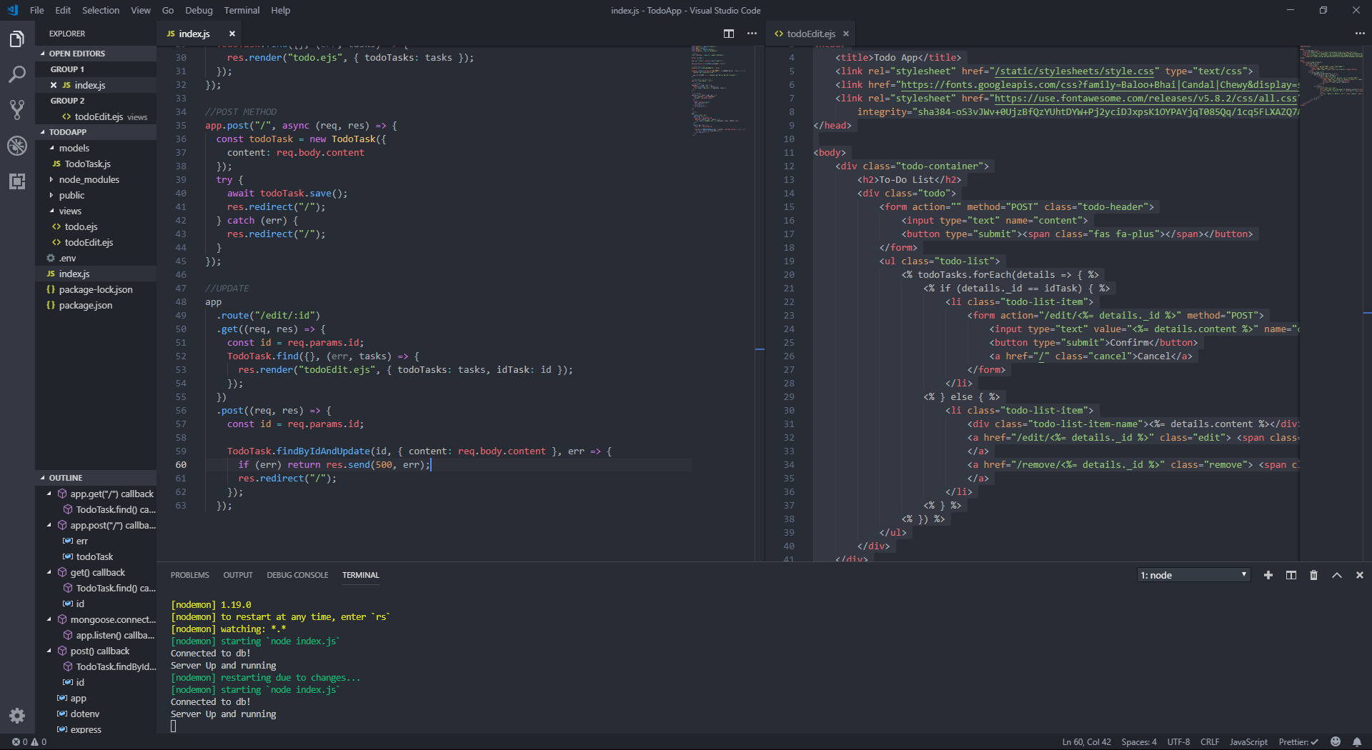 Simple To-do List App with Node.js and MongoDB — Chapter 2 | by Diogo ...