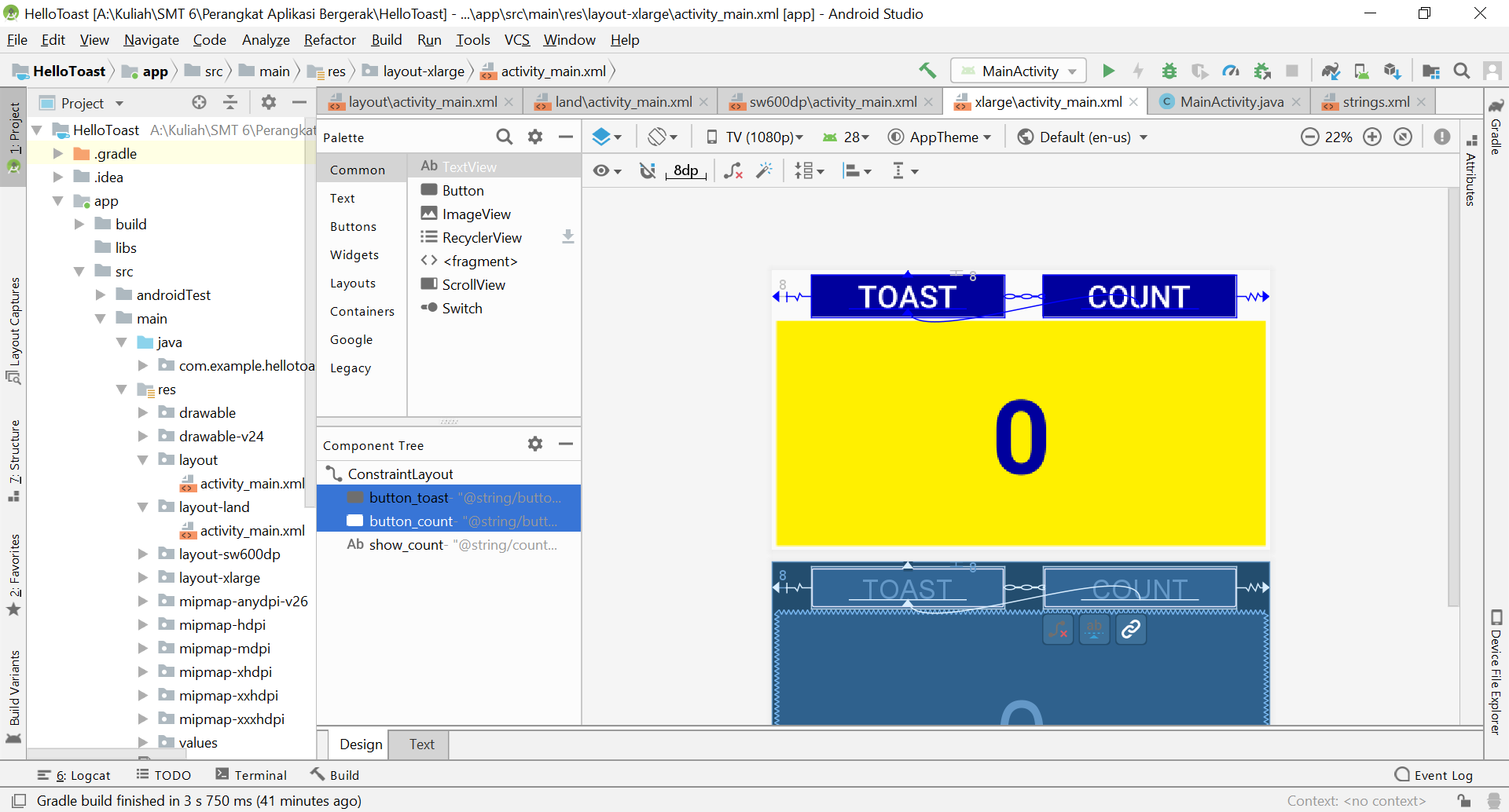 Android Fundamentals 1.2 Part B: Layout Editor - Android Studio - Medium