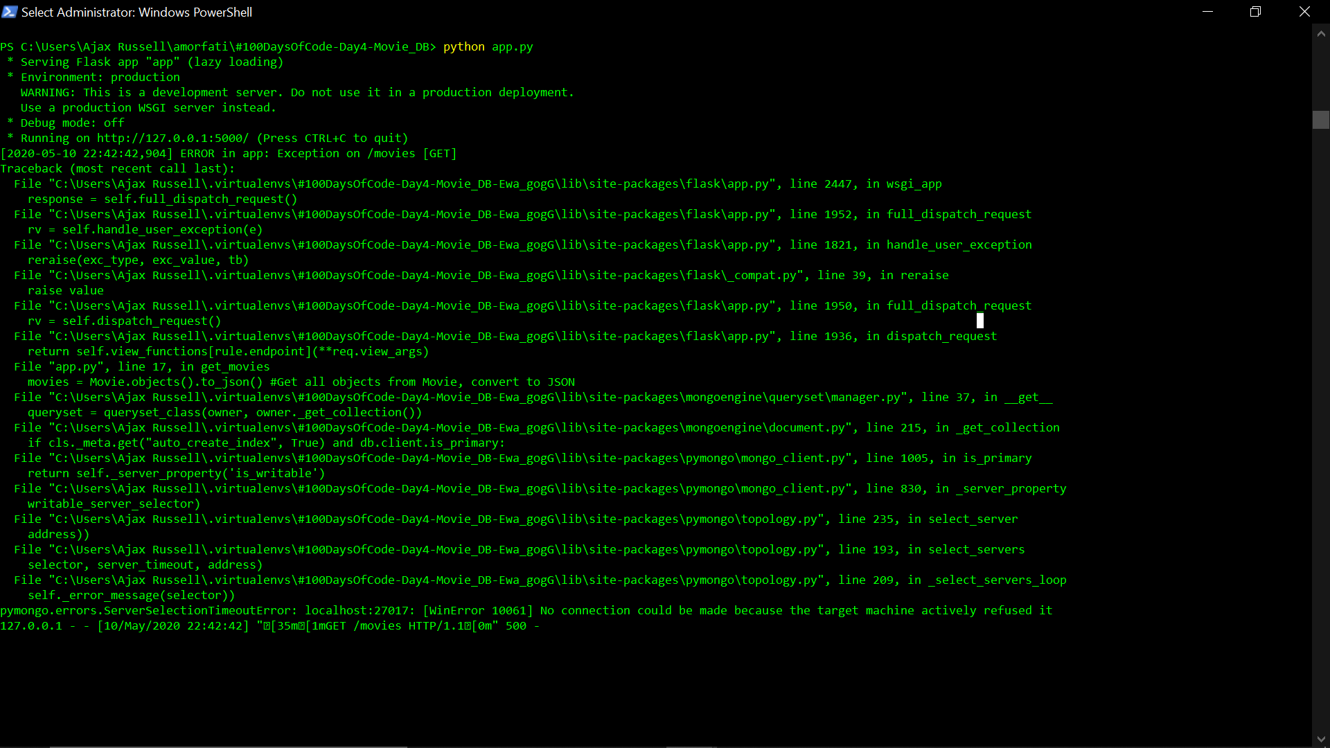 #100DaysOfCode Day 6: MongoDB and Complexity | by Richard Russell | Cold Brew Code | Medium