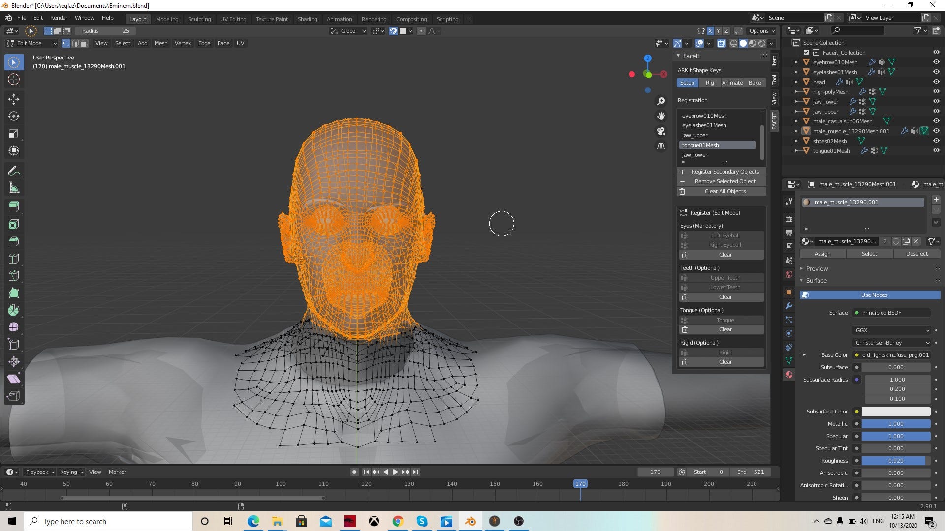 Rigging the face for motion capture with Faceit and Blender | by EG ...