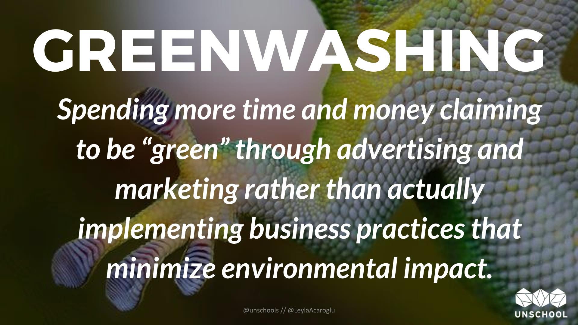 What is Greenwashing? How to Spot It and Stop it | by Leyla Acaroglu | Disruptive Design | Medium