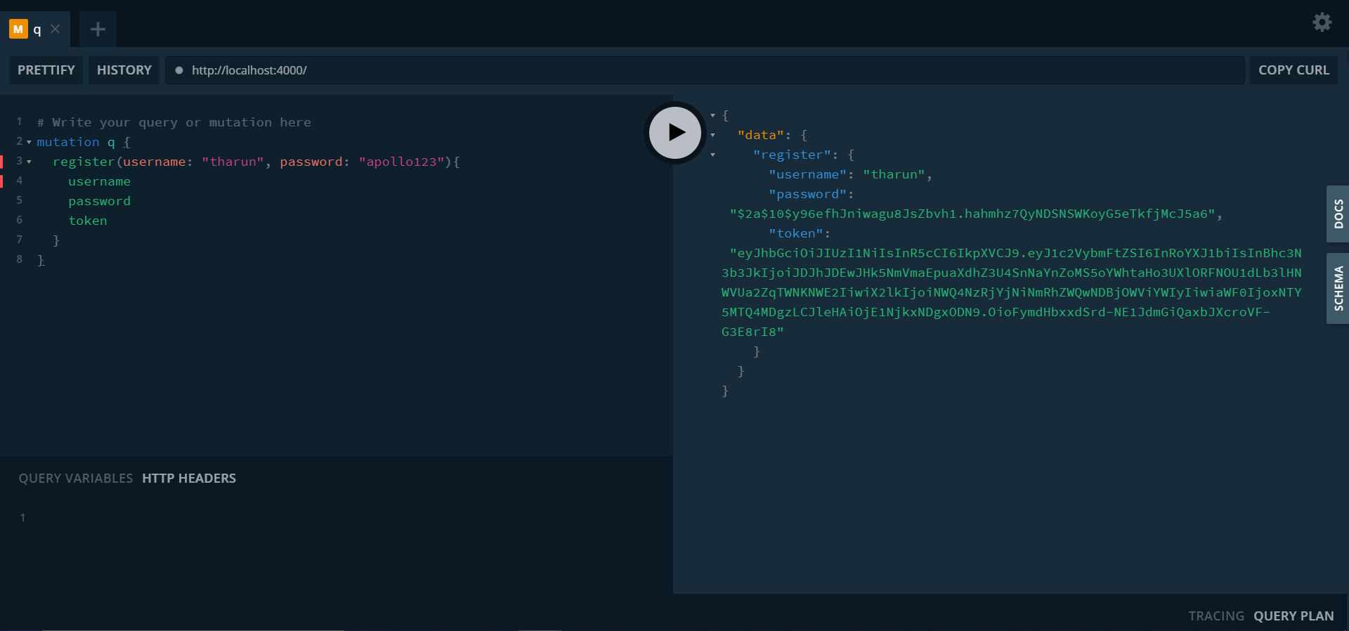 Authentication And Authorization Using Graphql Apollo Server 20 Nodejs Mongodb Json Web 3116