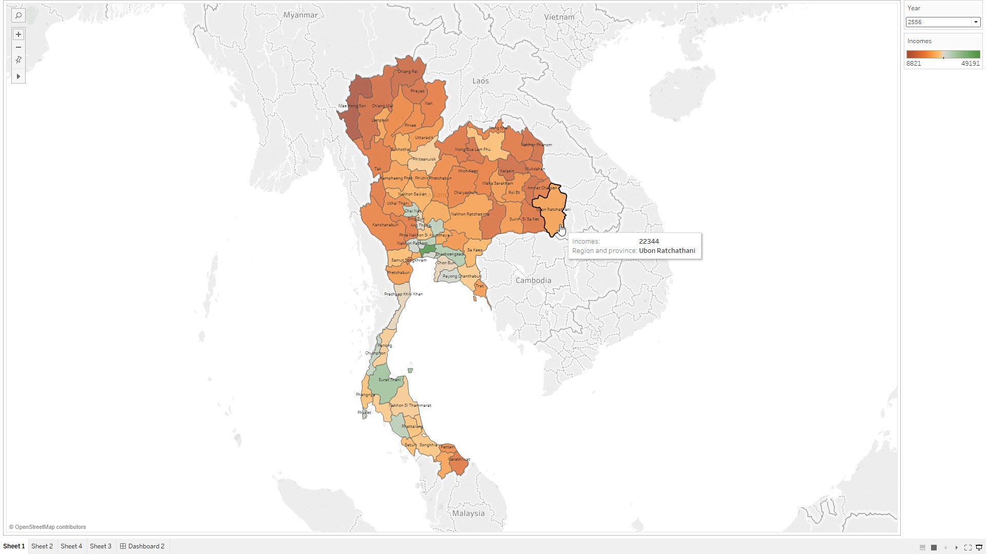 Map Visualization (Thailand) ด้วย Tableau | by Pichitchai Pimkote | Medium